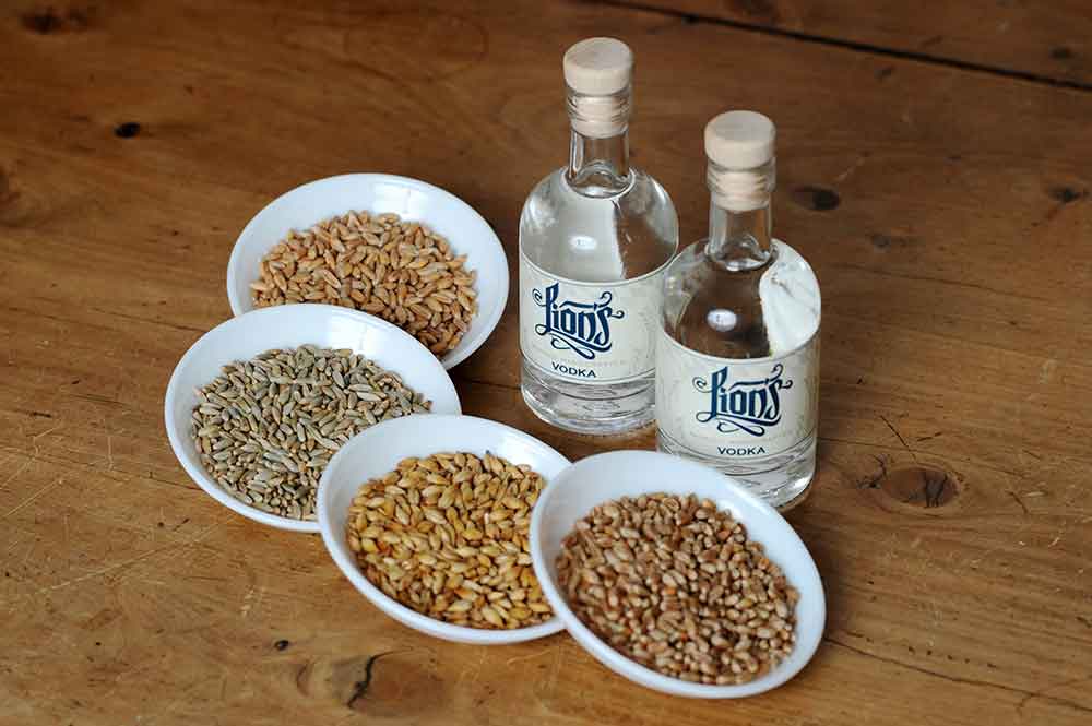 Lion's Vodka - Gut gebrüllt Löwe! - glas & teller